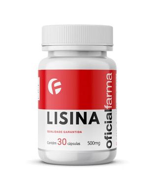 Lisina 500mg 30 Cápsulas - OficialFarma
